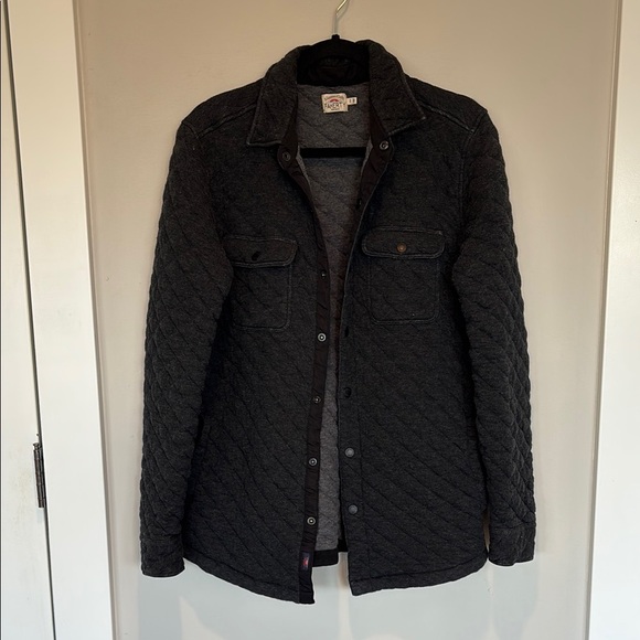 Faherty | Jackets & Coats | Faherty Black Lightweight Quilted Shirt ...